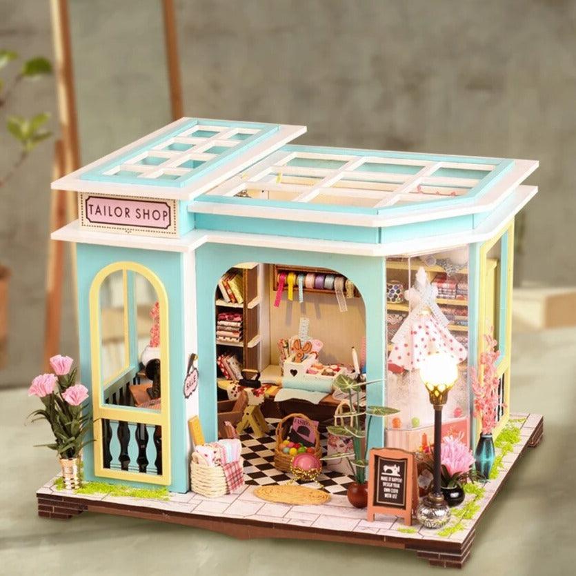 Tailor Shop Dollhouse Miniature Alterations Boutique Miniature Diorama ...