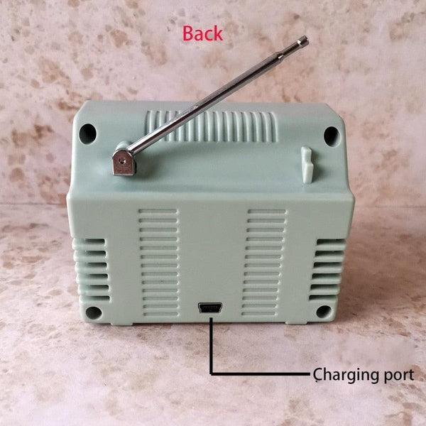 Real Working Miniature TV Retro Style Mini TV Cartoon Play Television ...